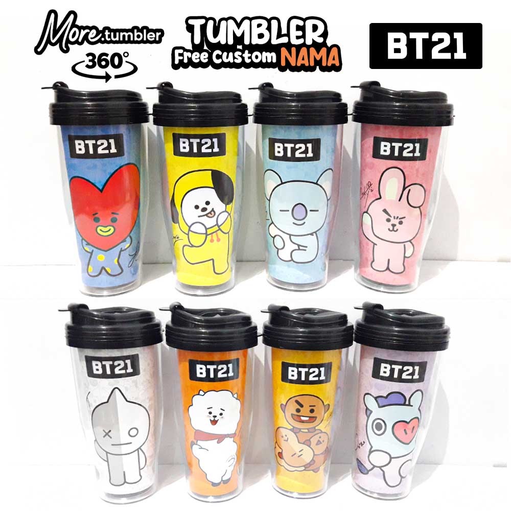 Bt21 Tumbler / BT21 drinking bottle - CHIMMY KOYA COOKY TATA RJ MANG SHOOTY VAN / Unofficial ...