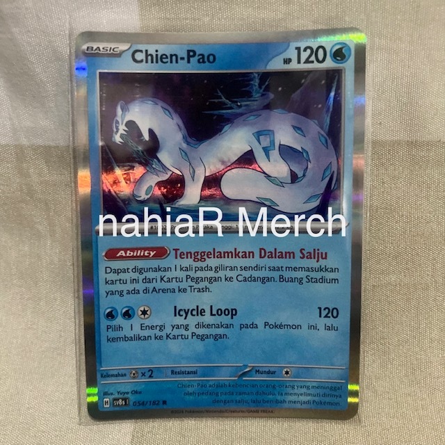 Pokemon TCG Indonesia Chien-Pao sv8s 054/182 R Flash Constellation | Shopee Philippines