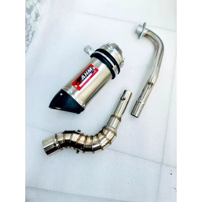 Ahm Canister Exhaust Pipe Big Elbow Wave 125 Xrm 125 Rs 125 Fury 100 ...