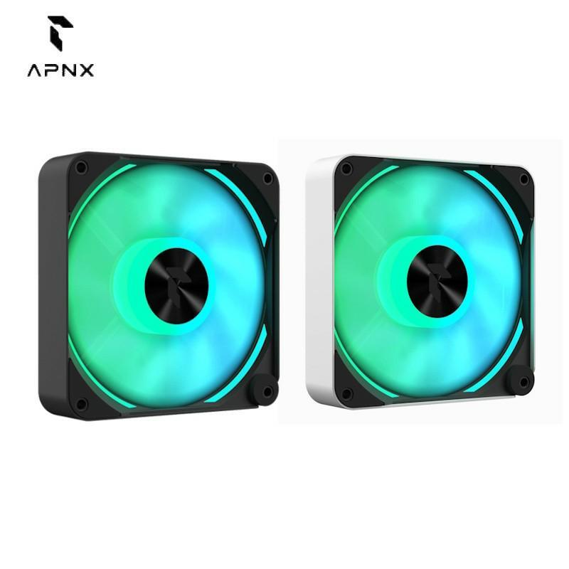 APNX FP2 120 PWM ARGB Performance Fan with 30mm Steel Frame and Reverse ...