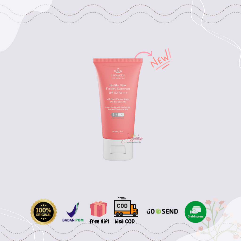 Hiqween HEALTHY GLOW FINISHED SUNSCREEN SPF 50 PA +++ - Hybrid ...