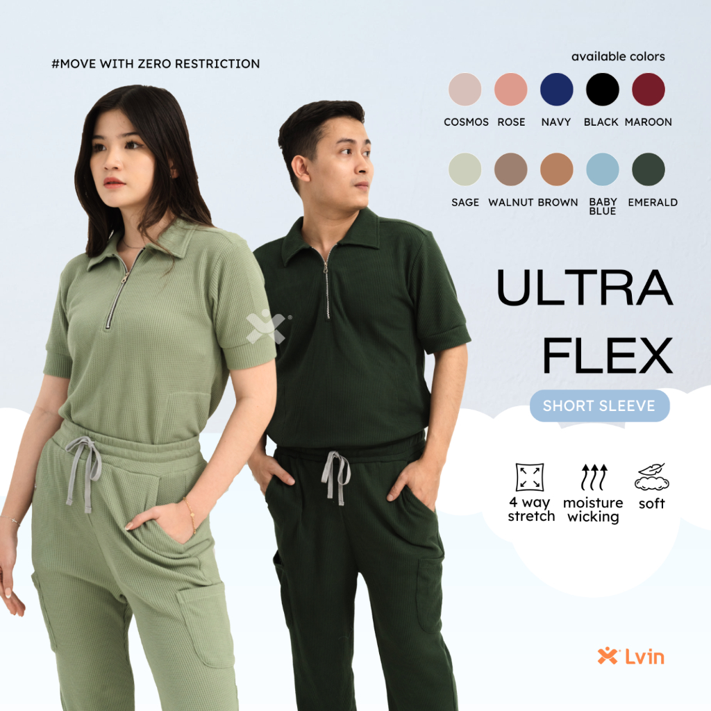 [ Lvin ] ULTRA FLEX SCRUB - OKA Zipper Shirt Guard Shirt/ Oka Guard ...