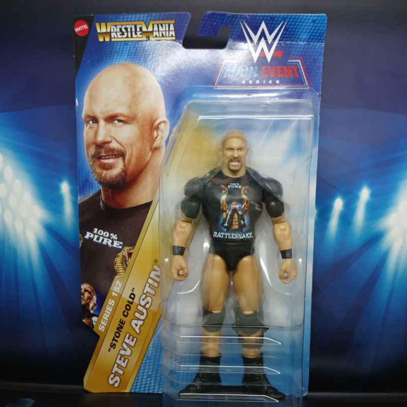 WWE MATTEL BASIC 152 MAIN EVENT STONE COLD STEVE AUSTIN MOC | Shopee Philippines