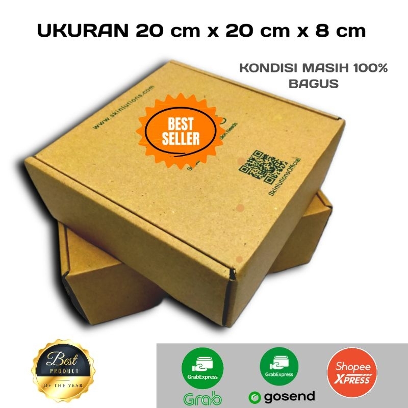 Cardboard 20 x 20 x 8 cardboard pakking 27 x 18 x 10 single wall used ...