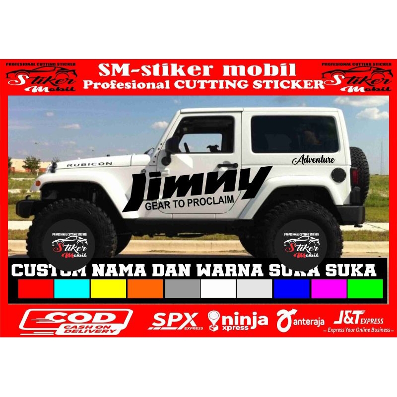 1 set right and left jimny stickers, jeep adventure car stickers ...