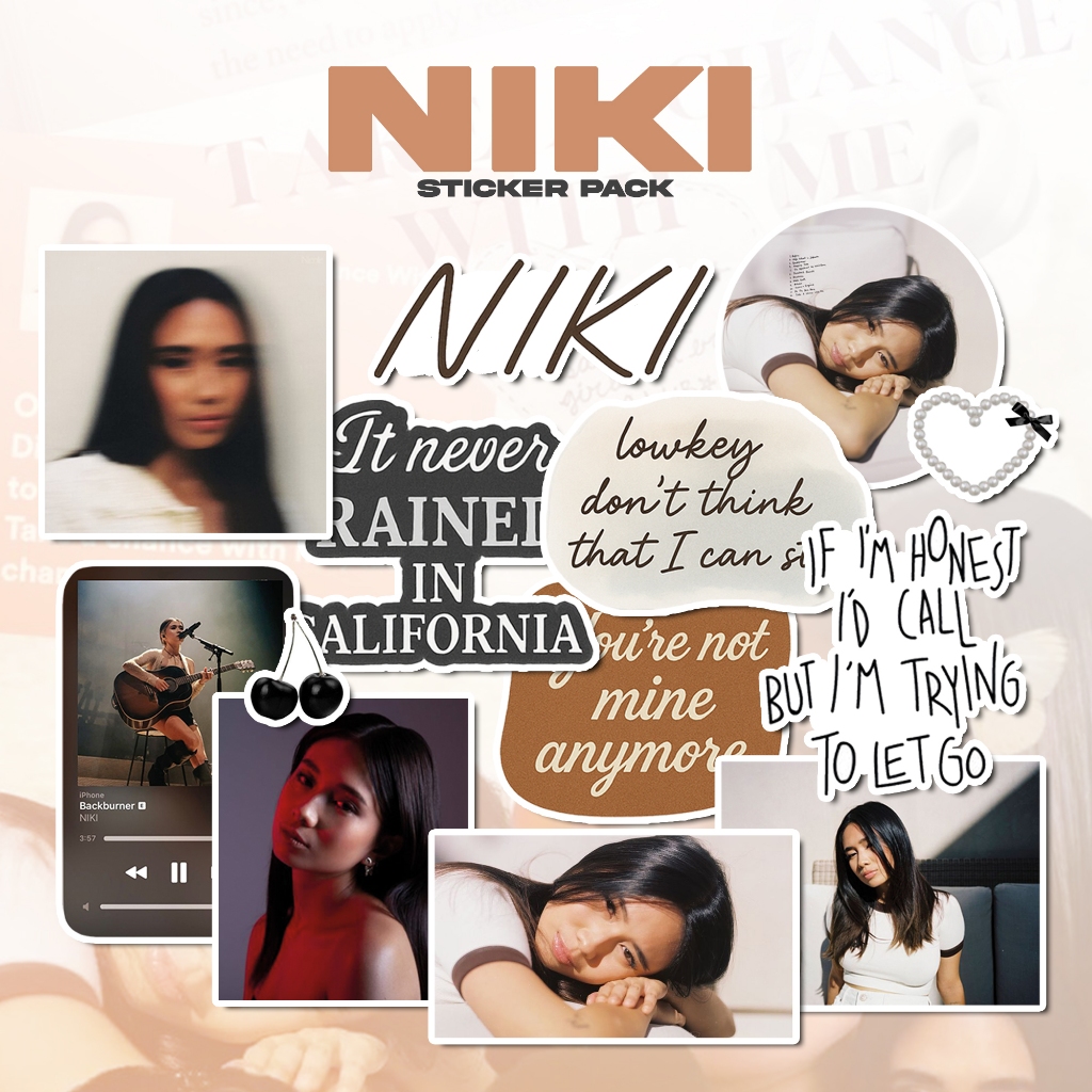 13pcs NIKI Music Artist Sticker Pack | Anti-Fade Waterproof Sticker ...