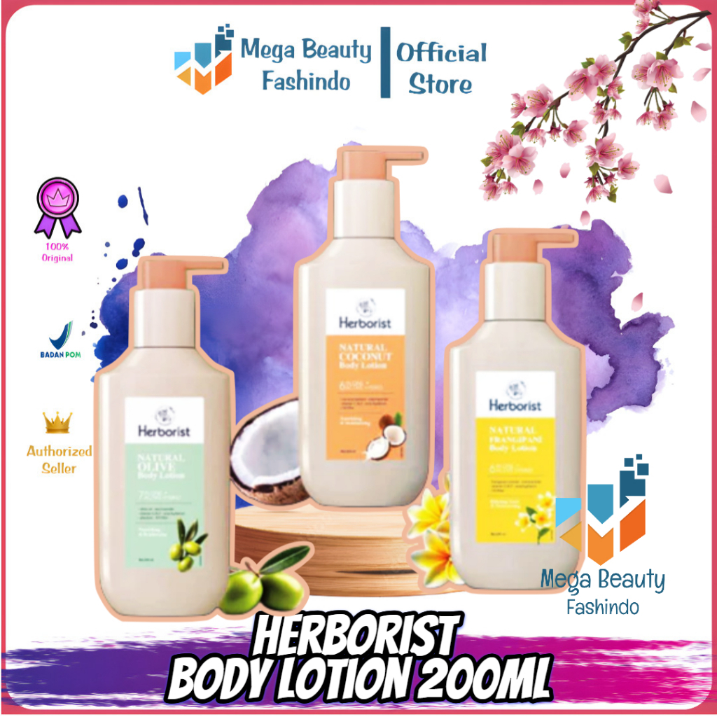 Herborist Body Lotion 200ml | Olive Olive Olive | Coconut Coconut ...
