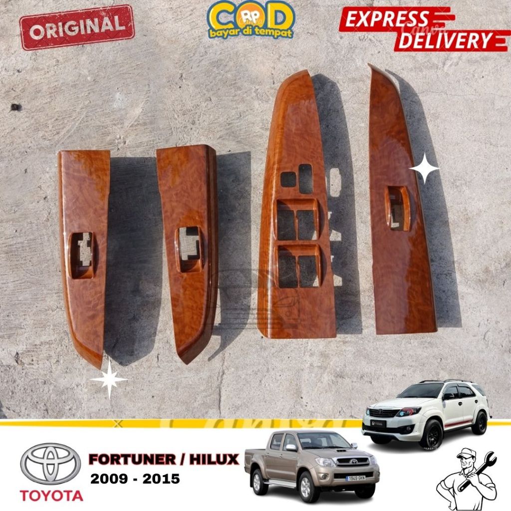 Wood Panel / DOORTRIM FORTUNER & HILUX 2007-2015 Original Toyota ...