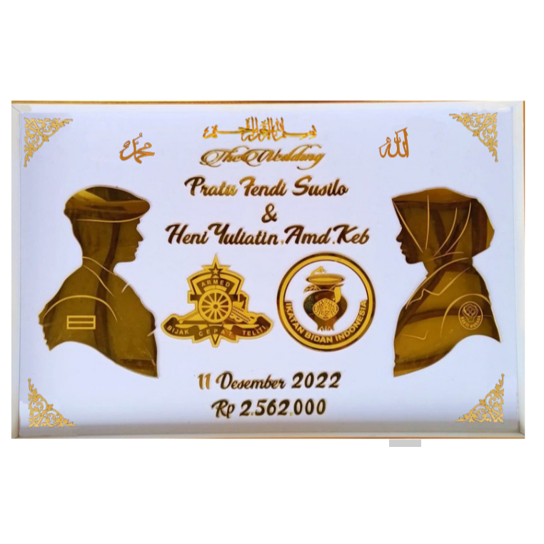 Acrylic Package Wedding Dowry Logo Symbolic Profession Dowry Logo TNI ...