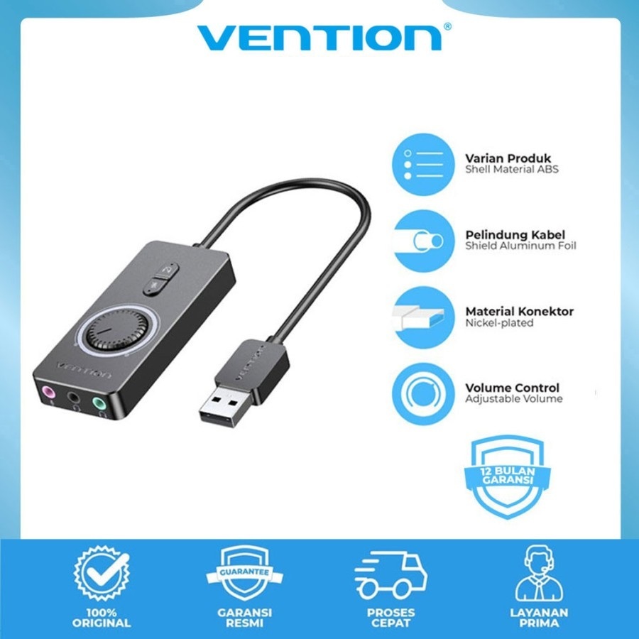 Vention CDR USB Sound Card External Stereo Sound Adapter with Volume ...