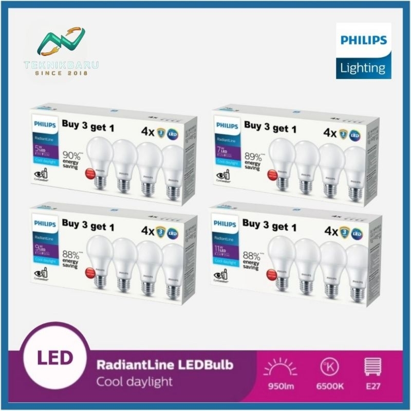 Philips Radiant Line Multipack Lamp 5W 7W 9W 11W LED Essential Bulb ...