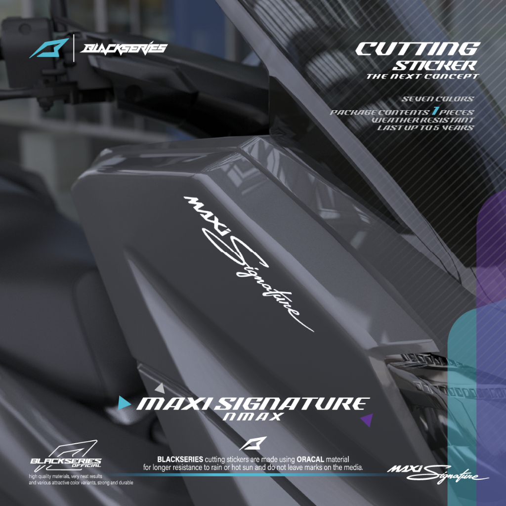 BLACKSERIES | Maxi Signature Cutting Sticker | Max Series Stickers ...