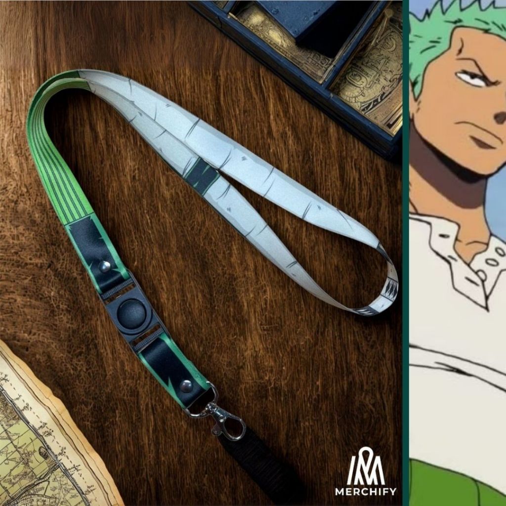 ZORO One Piece Lanyard Anime Merchandise ID Card Rope (unofficial ...