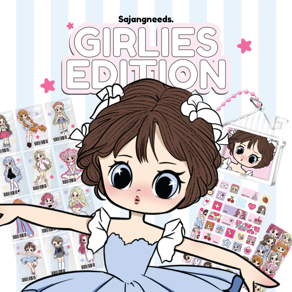 GIRLIES DOLL EDITION - keychain and cute thing stickers | Shopee ...