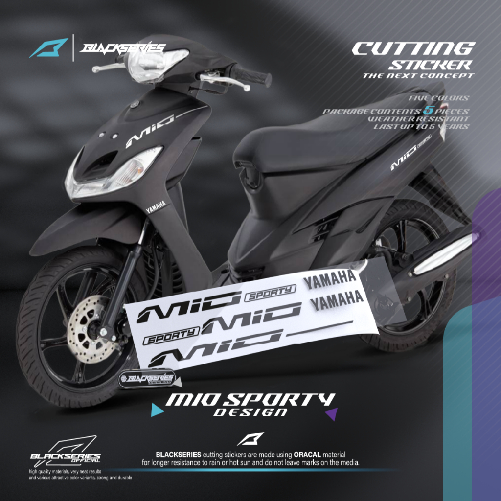 Mio Sporty Cutting Stickers | Yamaha Mio Sticker Set | Mio Mio Mio ...
