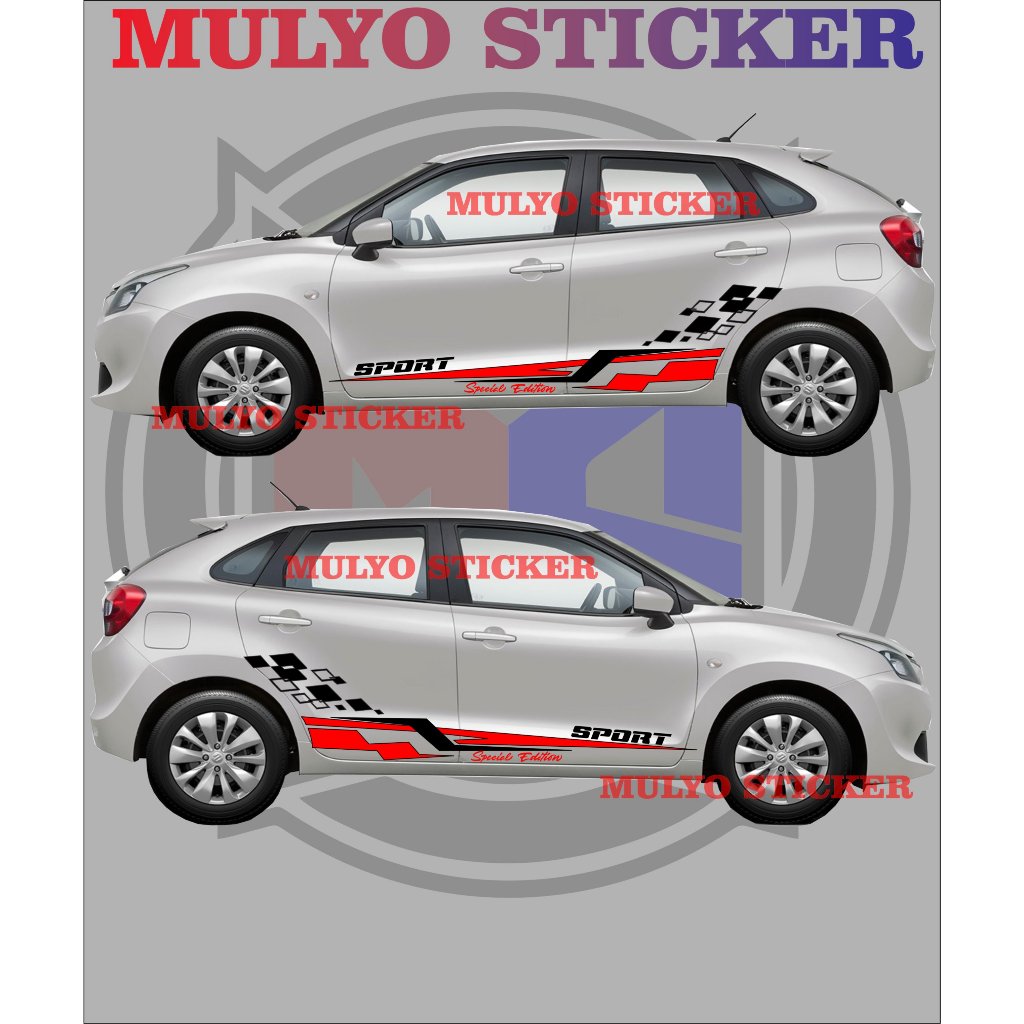 Baleno city vios civic striping sticker universal car cutting sticker ...