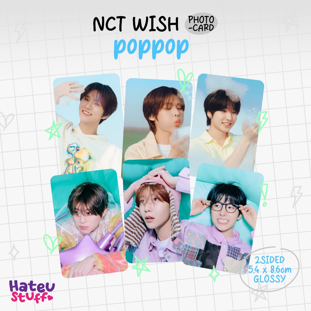 NCT WISH Unofficial poppop Photocard + Selca | Shopee Philippines