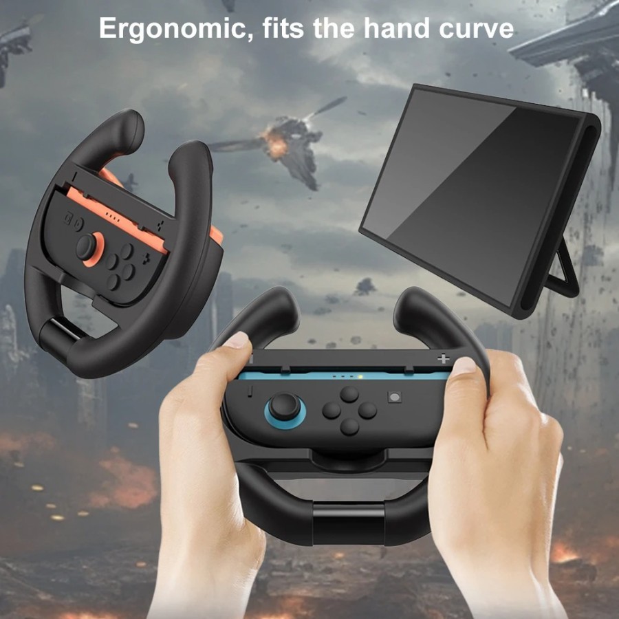 Dobe Steering Wheel for Nintendo Switch 2 / NS2 Joy Con Controller ...