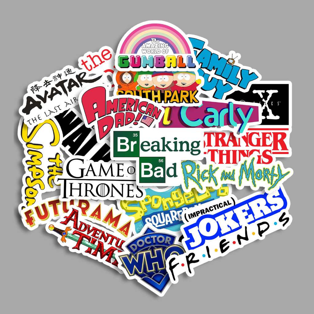 STICKER PACK - TV SHOWS | SUITcase STICKER TUMBLER STICKER HELMET ...