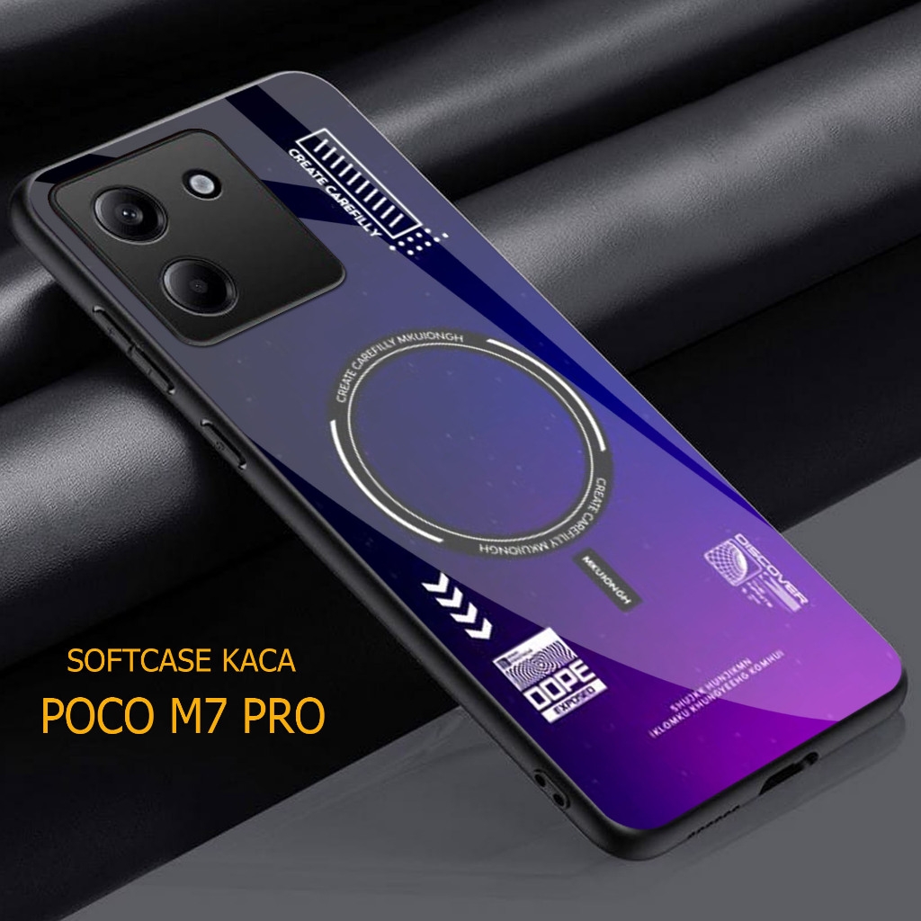 XIAOMI POCO M7 PRO 5G Shiny Glass Softcase - POCO M7 PRO 5G Hp Casing ...