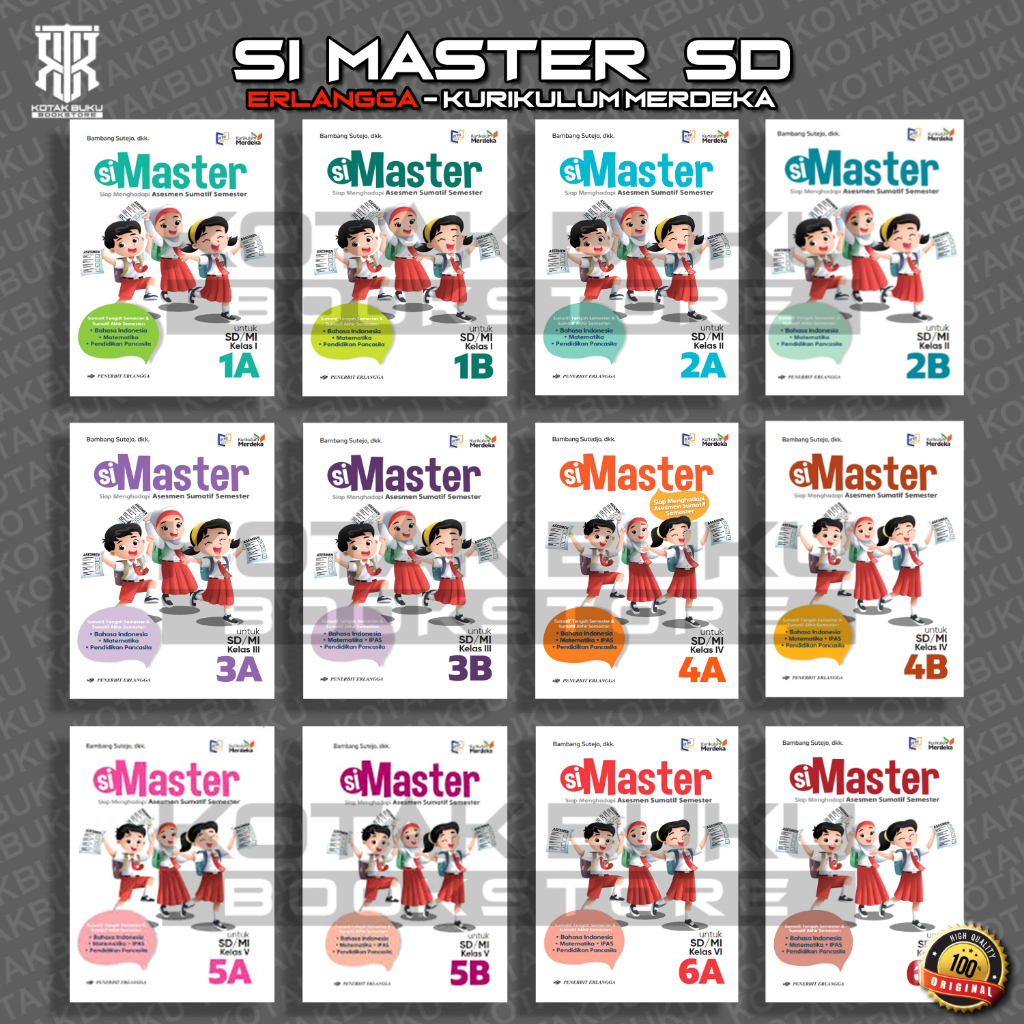(ERLANGGA) SiMaster Class1 2 3 4 5 6 SD/MI Latest Revised Merdeka ...