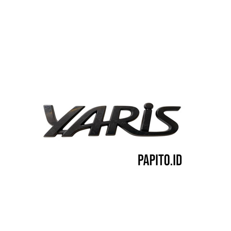 Original toyota yaris logo emblem, matte black | Shopee Philippines