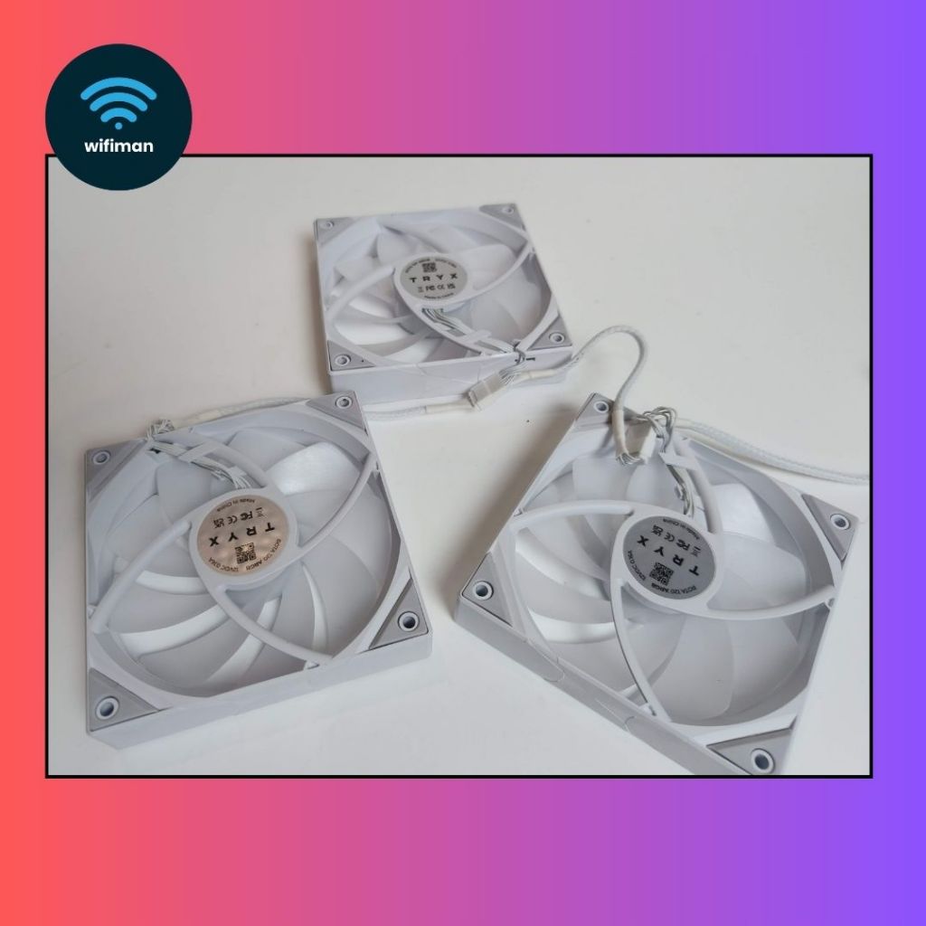 Tryx Rota ARGB White 120mm FAN - 3 packs Triple Fans 12cm 120 mm 12 cm ...