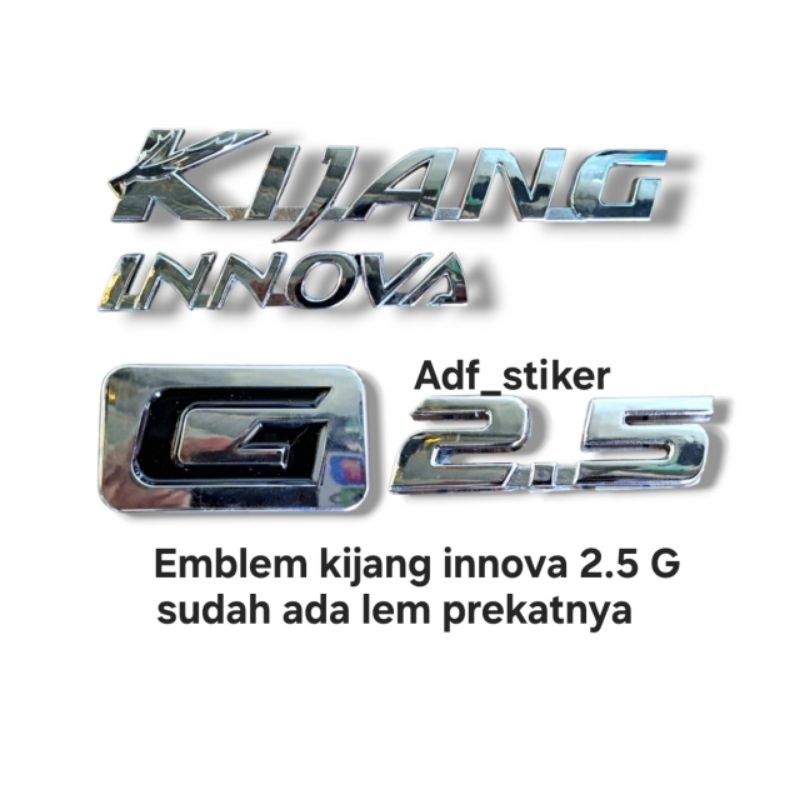 Kijang Innova 2.5 Diesel G logo emblem already has a prekat / Innova ...