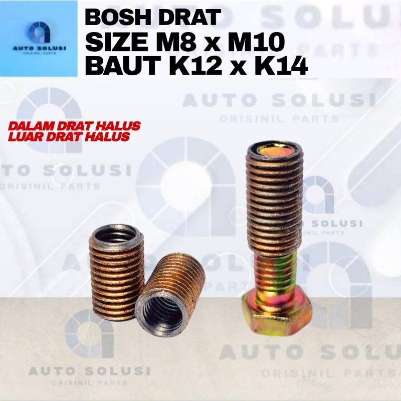 BOS DRAT M8 x M10 SPECIFICATIONS IN KEY BOLT 12 x OUTSIDE KEY BOLT 14 ...