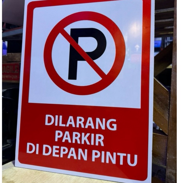 CODE L77E Sign Ream No Parking in Front of the Door | Shopee Philippines