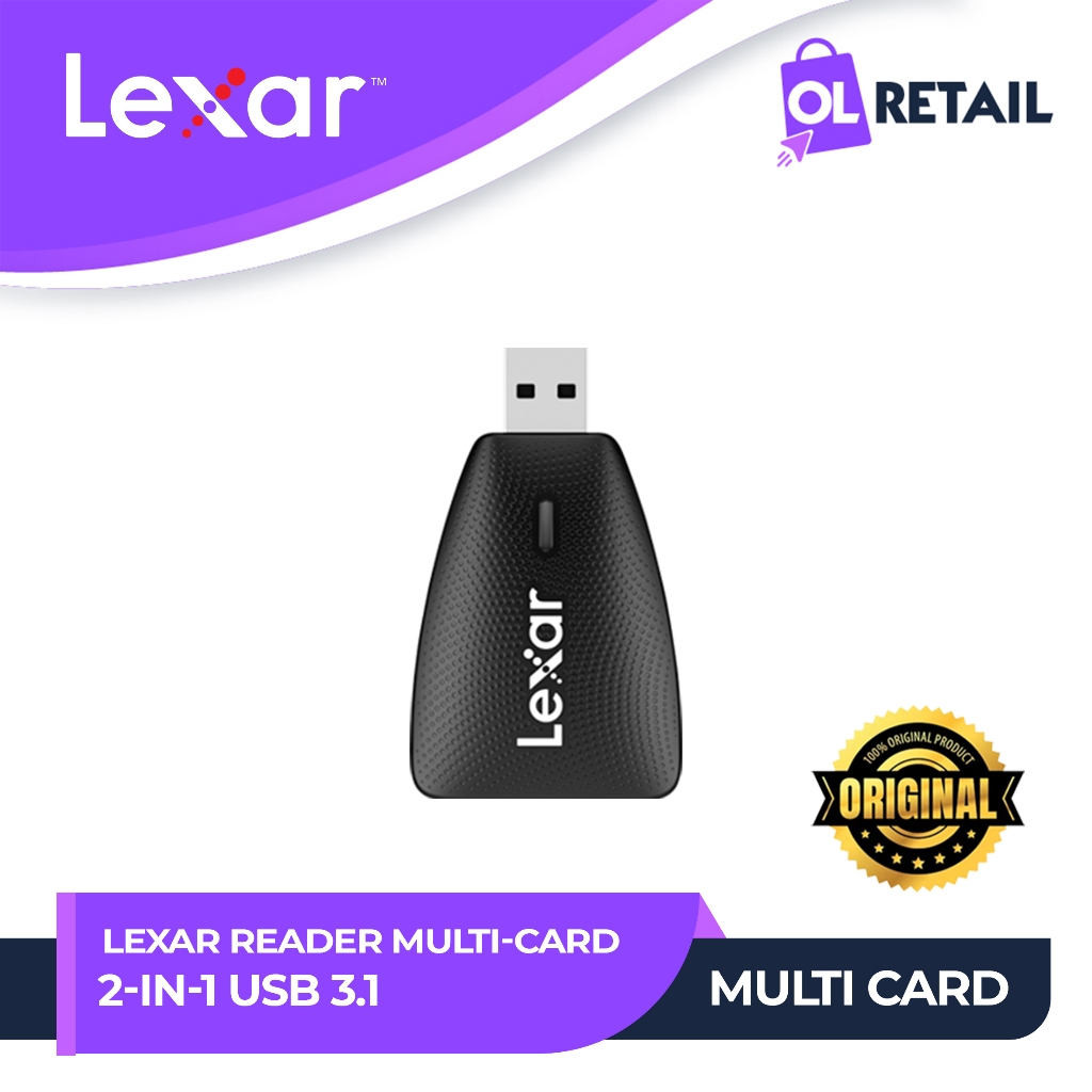 Lexar Multi Card Reader 2 in 1 USB 3.1 SD and MicroSD - Card Reader ...