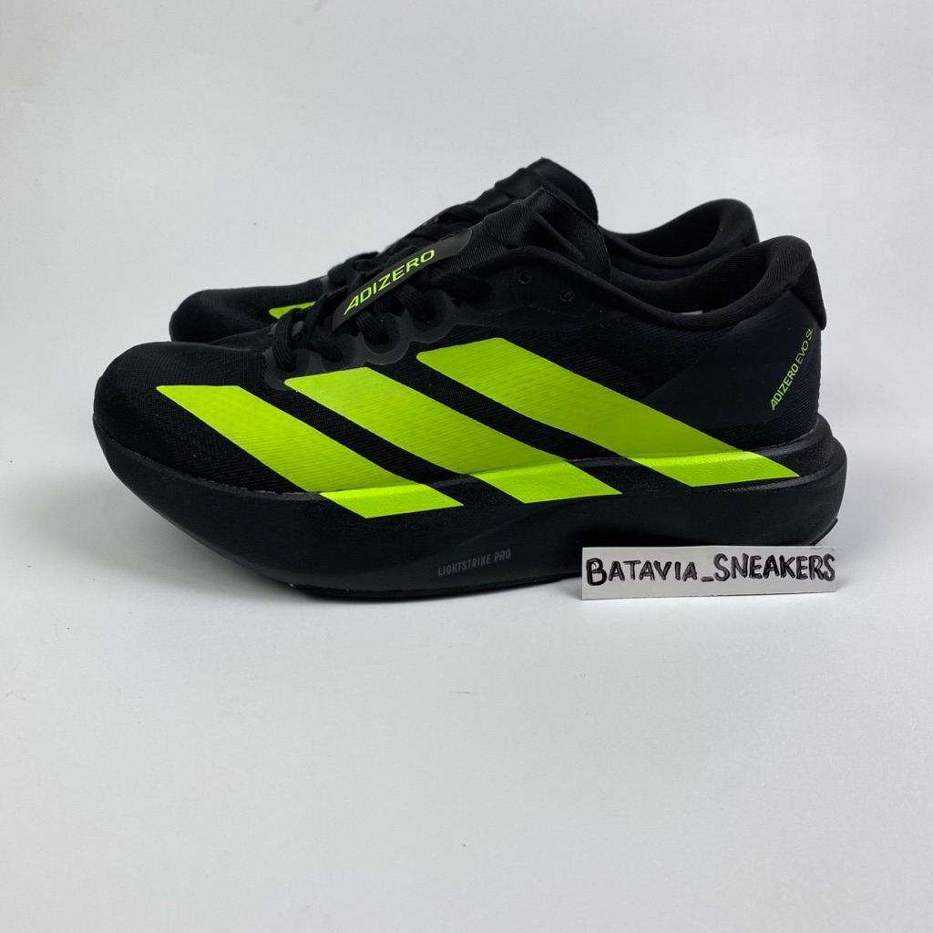 ADIDAS ADIZERO ADIOS EVO SL BLACK UCID GREEN SHOES | Shopee Philippines