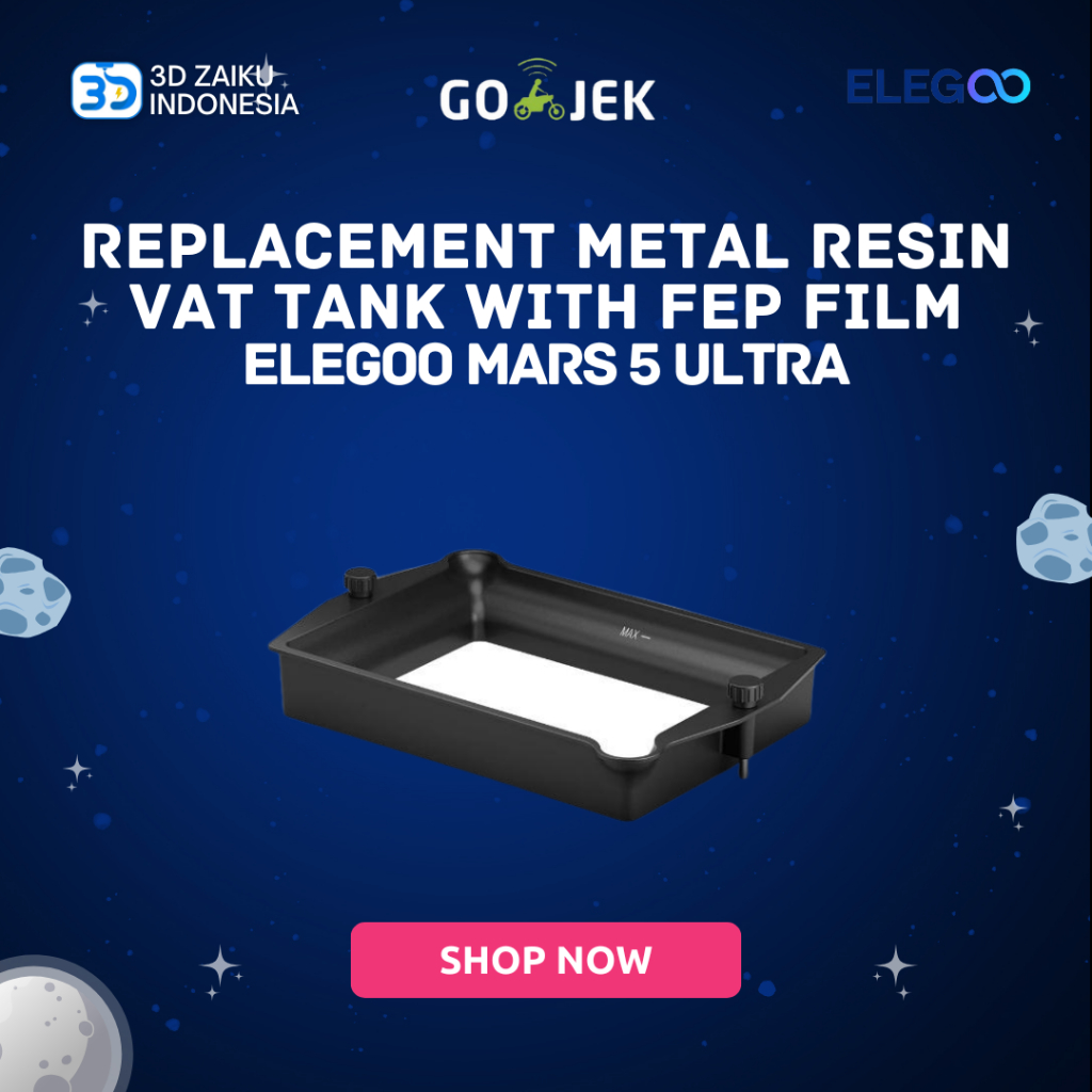 Original ELEGOO Mars 5 Ultra Replacement Metal Resin VAT Tank with FEP ...