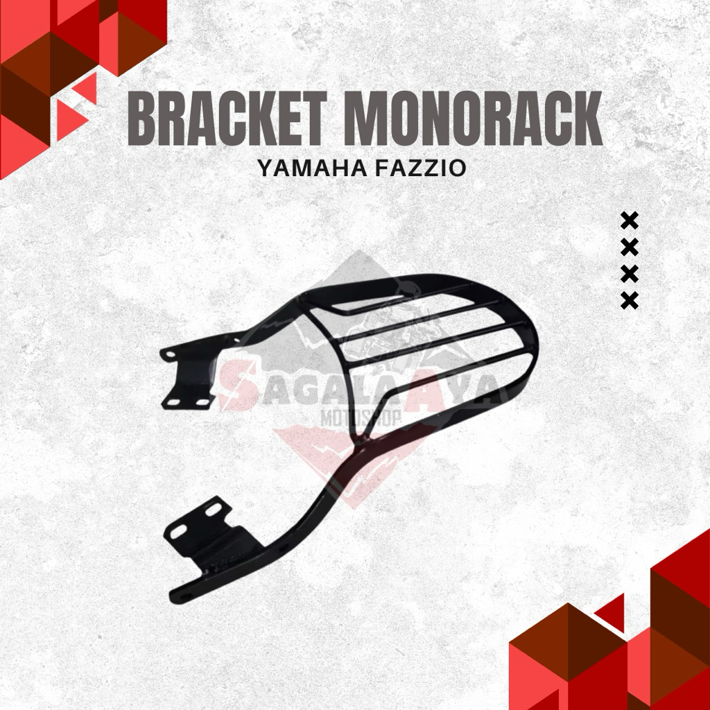 Yamaha Fazzio Monorack Top Box Bracket | Shopee Philippines