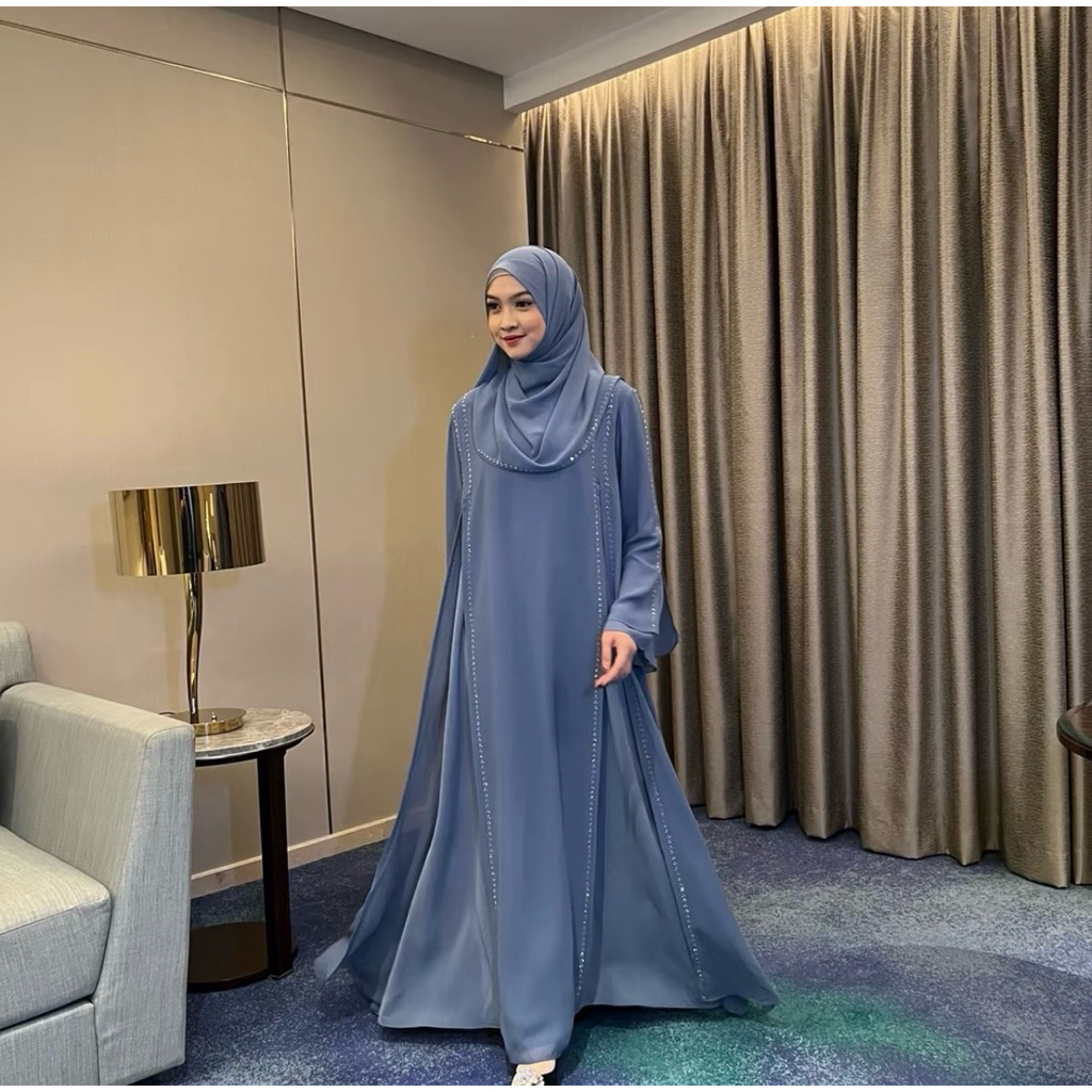 ABAYA MAZAYA.ZAHIRA SET HIJAB COMBINATION SWAROVSKY DRESS, THE LATEST ...