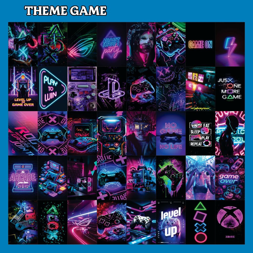Gaming room decoration gamer poster | Shopee Philippines