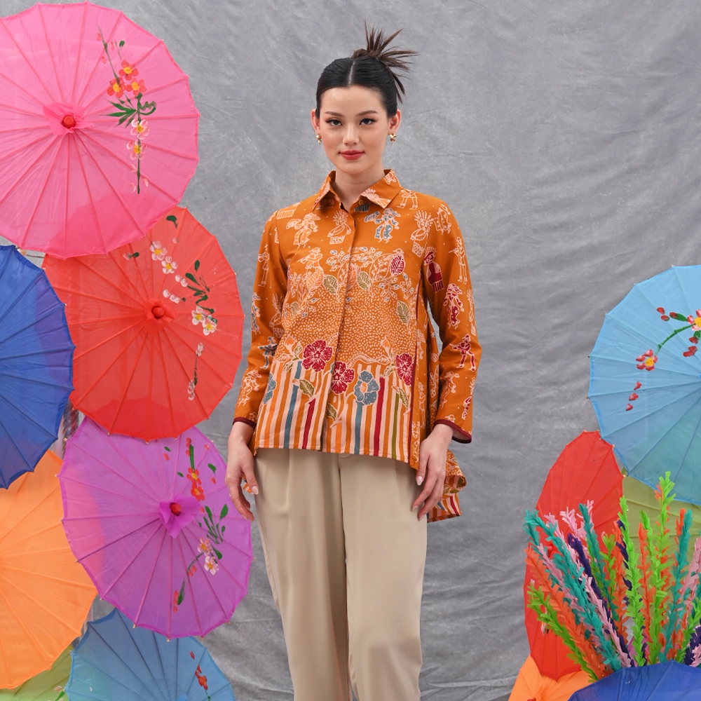 NONA RARA - Orka Wonogiren Betawi T4143, modern women's batik blouse ...