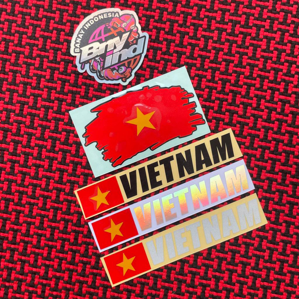 Vietnam Sticker Vietnam FLAG Cutting Sticker | Shopee Philippines