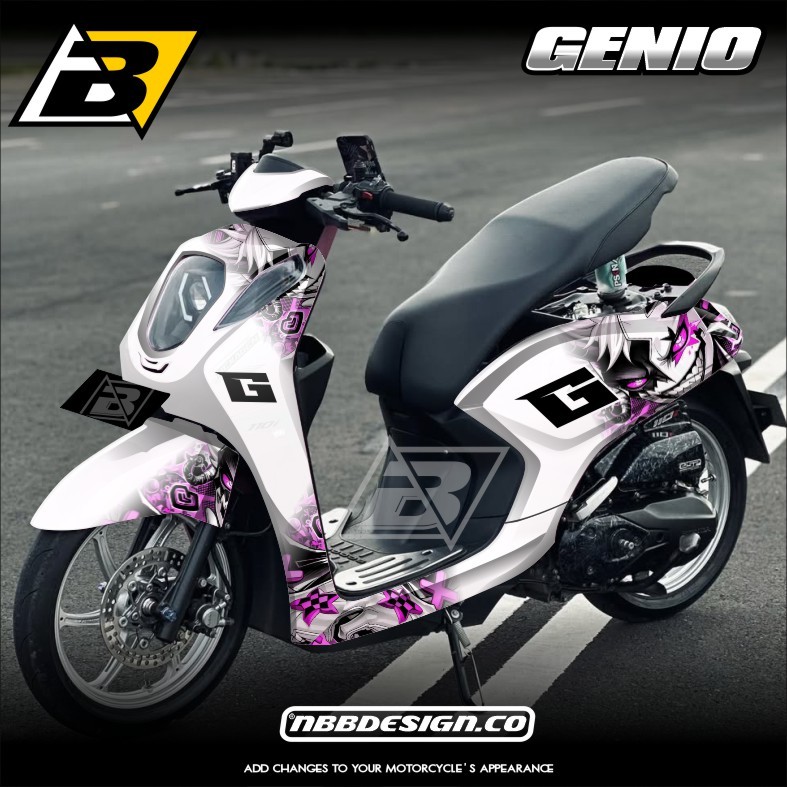 Honda Genio 2019 - 2024 Full body Sticker Decal, Free to Custom Name ...