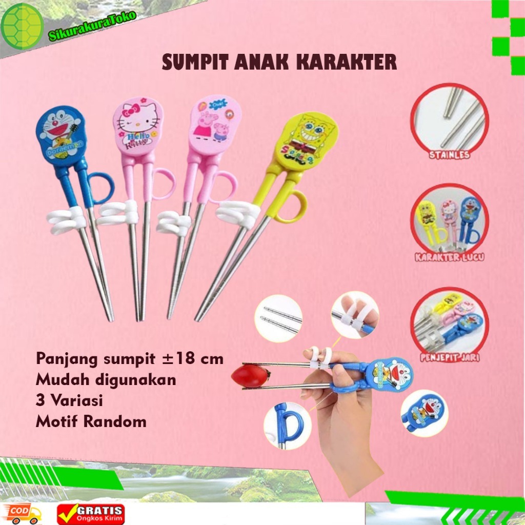 (sko) CUTE CHARACTER TRAINING Chopsticks FOR TODDLERS / Premium ...