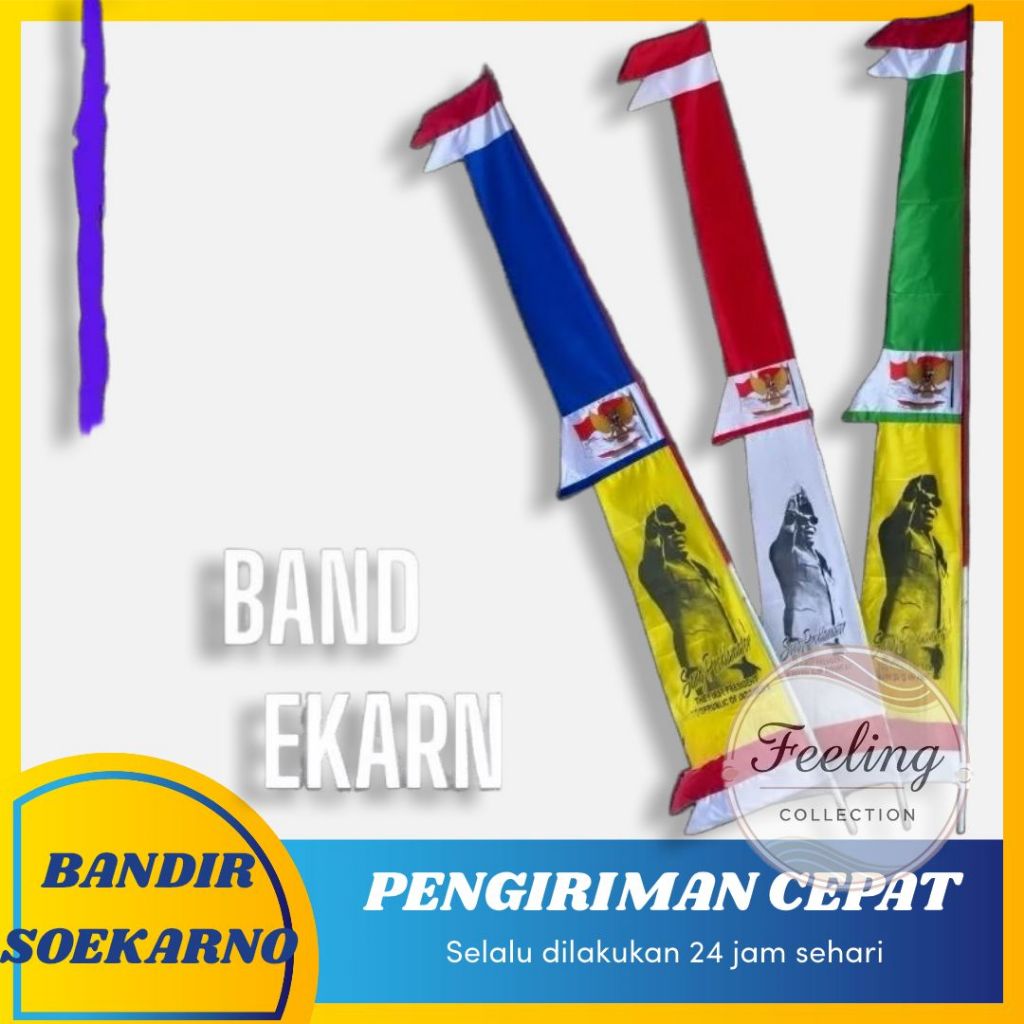 MERAH Red and White Jumbo Soekarno Bandir for the Independence Day of ...