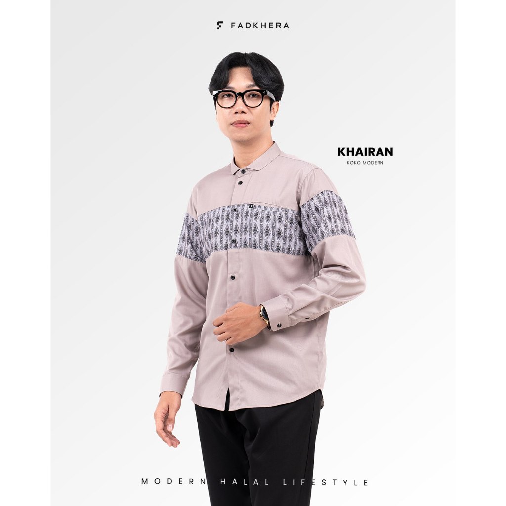 KEMEJA FADKHERA - KHAIRANkoko | Men's Muslim Shirts Casual Long-Sleeved ...