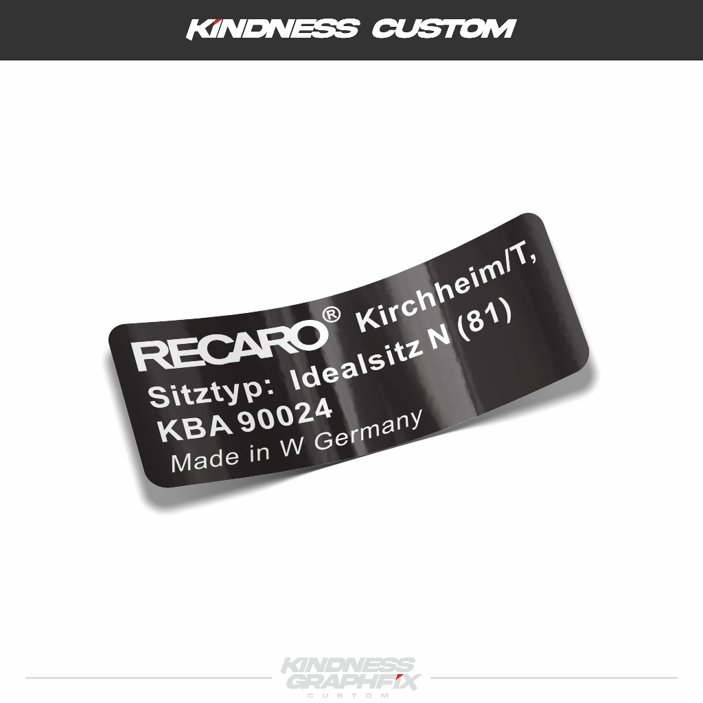Recaro seat stickers | Shopee Philippines