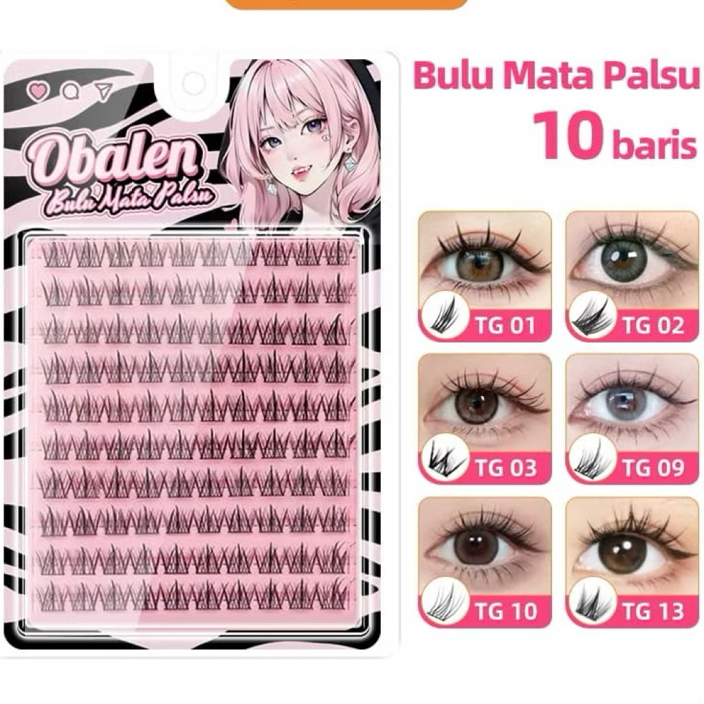 MATA FAKE eyelash 10 ROW Trilogy Palus 3D Natural bulmat eyelash ...