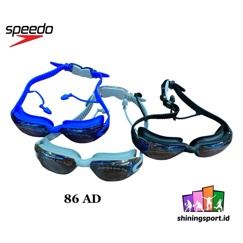 Speedo 86 AD Competition Swimming Goggles Unisex UV Shield Anti Fog ...