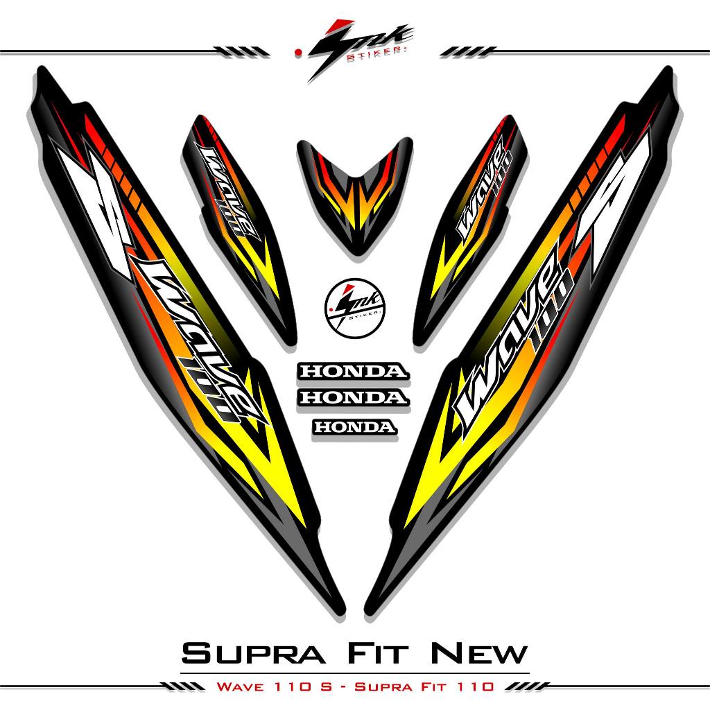 Striping Supra Fit New Wave 100 S Sticker Wave 100 Supra Fit S Stock ...