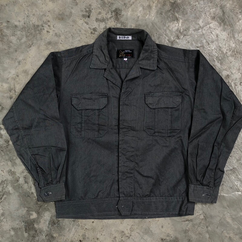 Sobo Work Flight Jacket Harrington Casual Vintage Working Wear | Shopee ...