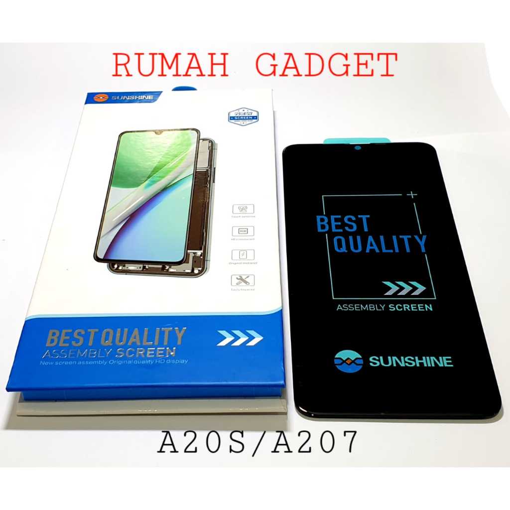 LCD SUNSHINE SAM A20S/A207 BLACK FULLSET TOUCHSCREEN | Shopee Philippines