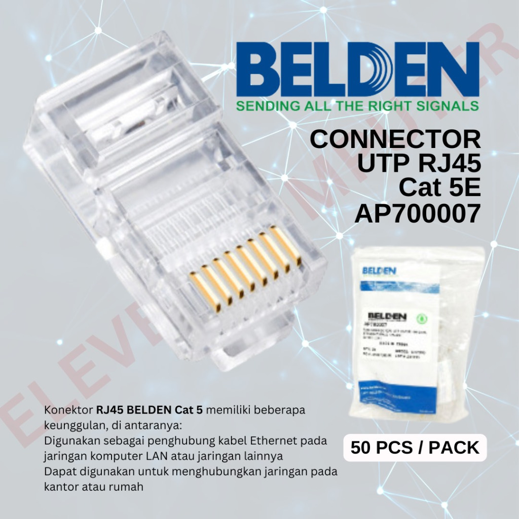 Belden UTP RJ45 Cat 5e Connector/RJ 45 Cat5e Connector /AP700007 ...