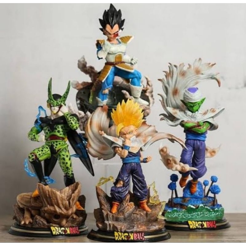 Dragonball cell Action figures, blackrose,pikolo, vegeta | Shopee ...